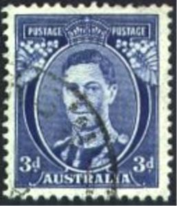 Stamp: King George VI (1895-1952), Die Ia (Australia(King George VI ...