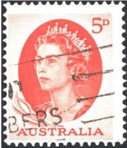 Stamp: Queen Elizabeth II - phosphor paper (Australia(Queen Elizabeth ...