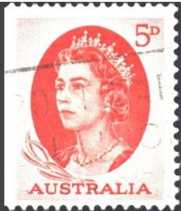 Stamp: Queen Elizabeth II - phosphor paper (Australia(Queen Elizabeth ...