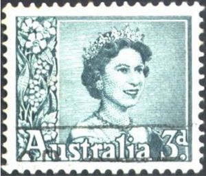 Stamp: Queen Elizabeth, phosphor paper (Australia(Queen Elizabeth II ...