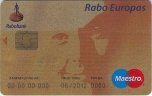 Bank Card: Rabobank Europas 4 (Rabobank, Netherlands) Col:NL-MS-0023.04