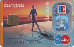 Bank Card: Maestro & Eurocheque "Europas" 3 (Rabobank, NetherlandsCol ...