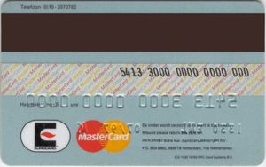 銀行卡: MasterCard Standard 2 (ABN-AMRO Bank, 荷蘭Col:NL-MC-0015