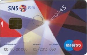 Bank Card: Maestro "Wereldpas" (SNS Bank, Netherlands) Col:NL-MS-0018.01
