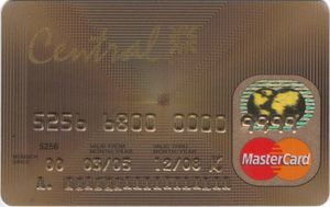 Bank Card: MasterCard Gold "Central" (General Card Services Ltd ...