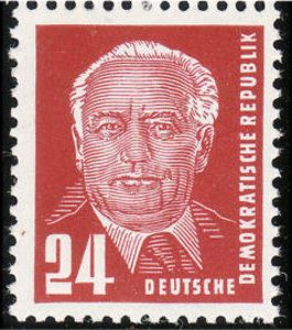 Stamp: Wilhelm Pieck (1876-1960) (Germany, Democratic Republic (DDR ...