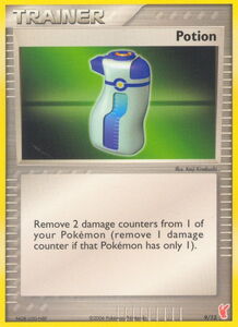 Game Card: Potion (Pokémon TCG(EX Trainer Kit 2) Col:PKM-ET2-RED-EN009
