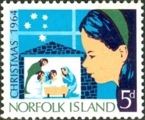 Stamp: Christmas 1964 (Norfolk IslandMi:NF 59,Sn:NF 68,Yt:NF 59,Sg:NF ...