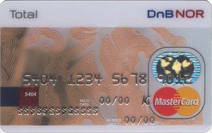 Bank Card: Total - DnB NOR (DnB NOR Bank ASA, NorwayCol:NO-MC-0002
