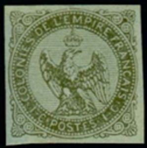 Stamp: Imperial Eagle (French Colonies(Imperial Eagle) Mi:FR-COL 1,Sn ...