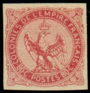 Timbre: Imperial Eagle (Colonies françaises(Imperial Eagle) Mi:FR-COL 6 ...