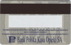 Bank Card: Intra-bank card "Makler" (Bank Polska Kasa Opieki SA/Bank ...