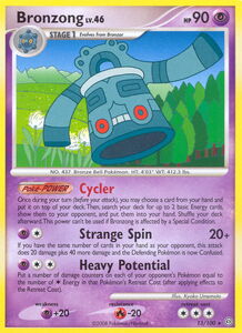 Game Card: Bronzong (Pokémon TCG(Stormfront Set) Col:PKM-SFS-EN013 🃏