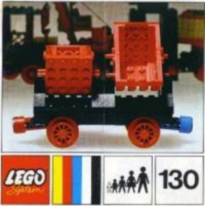 Lego Set: Double Tipper Wagon (Trains(4.5/12 V) Leg:130-1