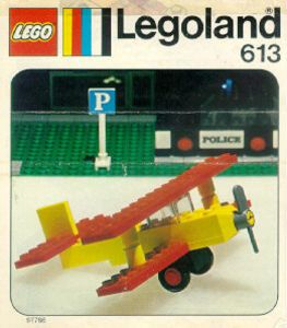 Lego Set: Bi-plane (Legoland(Town) Leg:613-1