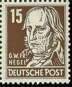 Stamp: Georg Hegel (1770-1831) Philosopher (Germany, Democratic ...