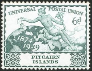 Stamp: 75th Anniversary of Universal Postal Union (UPU) (Pitcairn ...