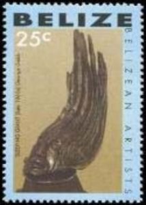 Stamp: "Sleeping Giant" Sculpture (George Gabb) (Belize(Belizean ...