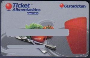 Tarjeta de Banco: Ticket Alimentación Electrónico - Cestaticket (Banco ...