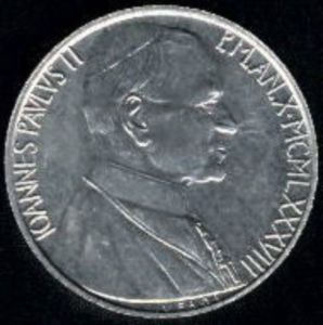 Coin: 10 Lire (Serpent deceives Eve) (Vatican City(1978~2001 - 264th ...