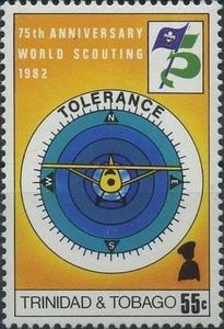 Stamp: 'Tolerance' (Trinidad and Tobago(75th Anniversary of Boy Scout ...
