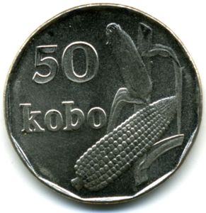 Moneda: 50 Kobo (Nigeria(1991~1993 - 3rd Circulation series) Col:NG ...