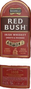 Drink Label: Imported Red Bush Irish Smooth & Rounded (Old Bushmills ...