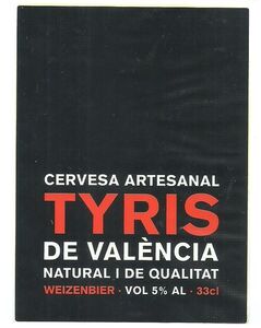 Drink Label: Tyris Weizenbier (In Extremis S.L., SpainCol:ES-BEER-002685