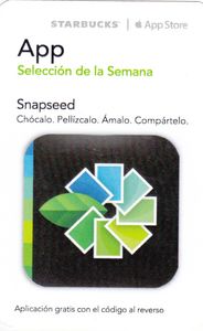 Tarjeta Regalo: App (Starbucks-iTunes, México(App) Col:MEX-STA-ITU-0004