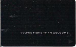 Hotel Card: Hyatt - You're more than welcome (black) (Hyatt, United ...