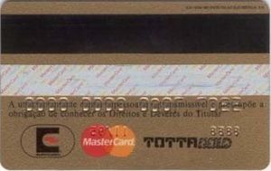 Bank Card: MasterCard Gold (Banco Totta & Acores, Portugal) Col:PT-MC-0004