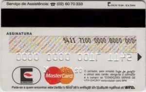 Cartão bancário: MasterCard Standard (Banco Portugues de Atlantico ...