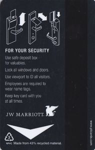 بطاقات الفنادق: JW Marriott - Black logo on black background. (JW ...