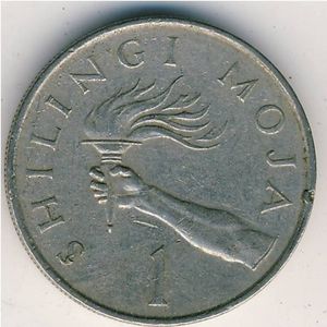 Coin: 1 Shilingi (Tanzania(1961~Today - Circulation - Shilling) WCC:km22