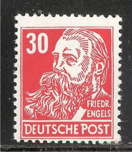 Stamp: Friedrich Engels (1820-1895) Publicist, Socialist (Germany ...
