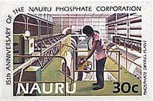 Stamp: Drying Plant (Nauru(15 Years Phosphate Company) Mi:NR 308,Sn:NR ...