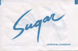 Sugar Packet: Gula (Indonesia(Sugar) Col:IDN-N-0011