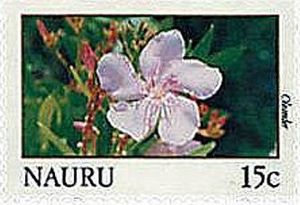 Stamp: Oleander (Nauru(Flowers) Mi:NR 375,Sn:NR 380,Yt:NR 368,Sg:NR 391 ...