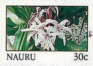 Stamp: Lily (Nauru(Flowers) Mi:NR 378,Sn:NR 383,Yt:NR 371,Sg:NR 394,Sev ...