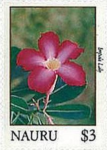 Stamp: Impala Lily (Nauru(Flowers) Mi:NR 386,Sn:NR 392,Yt:NR 379,Sg:NR ...