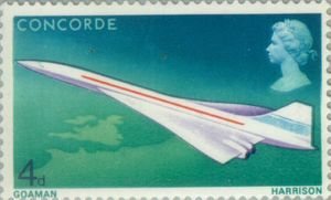 Stamp: Concorde in Flight (United Kingdom of Great Britain & Northern ...