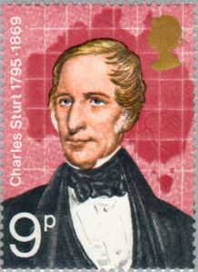 Stamp: Charles Sturt (United Kingdom of Great Britain & Northern ...