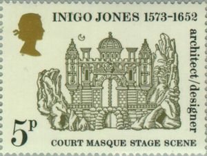 Stamp: Court Masque Stage Scene (United Kingdom of Great Britain ...