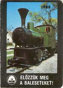 Pocket Calendar: Steamloc monument (Hungary(Steam Locomotives) Col:HU ...