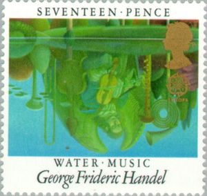 Stamp: George Frederic Handel - Water Music (United Kingdom of Great ...