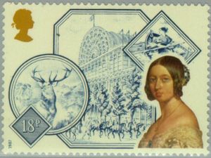 Stamp: Crystal Palace, 'Monarch of the Glen' and Grace Darling (United ...