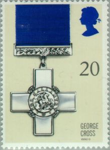Stamp: George Cross (United Kingdom of Great Britain & Northern Ireland ...