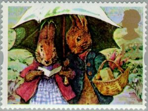 Stamp: Peter Rabbit and Mrs. Rabbit (The Tale of Peter Rabbit) (United ...