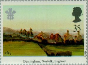Stamp: Dersingham, Norfolk, England (United Kingdom of Great Britain ...