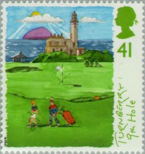 Stamp: The 9th Hole, Turnberry (United Kingdom of Great Britain ...
